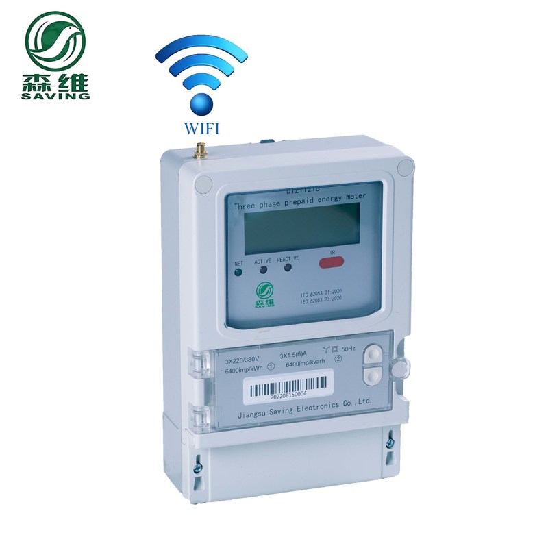 220V 380V LCD Three Phase Prepaid Energy Impact Meters Prepaid Wall Mounted