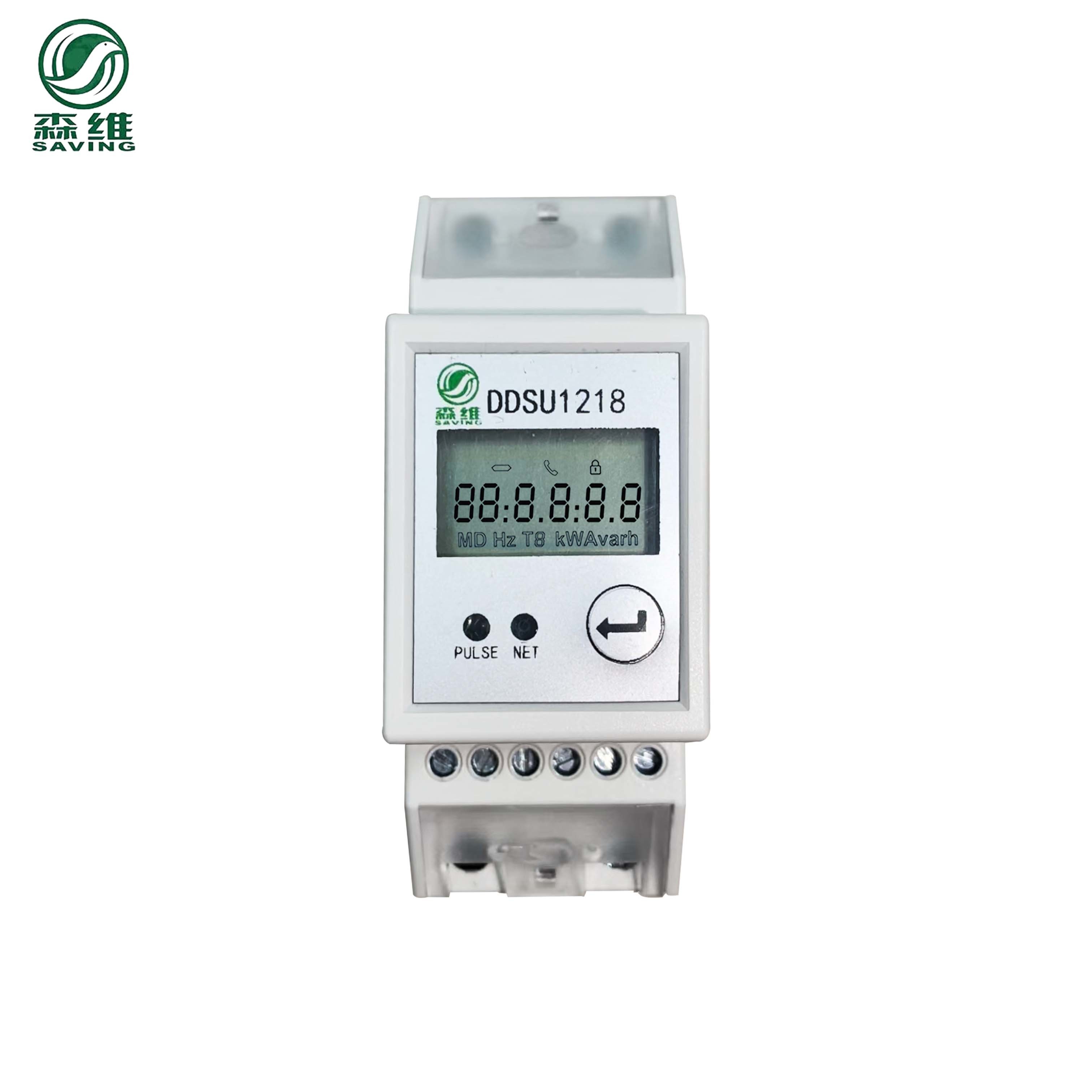 2P 60A Single Phase Din Rail Energy Meter Direct Wiring Single Phase ...
