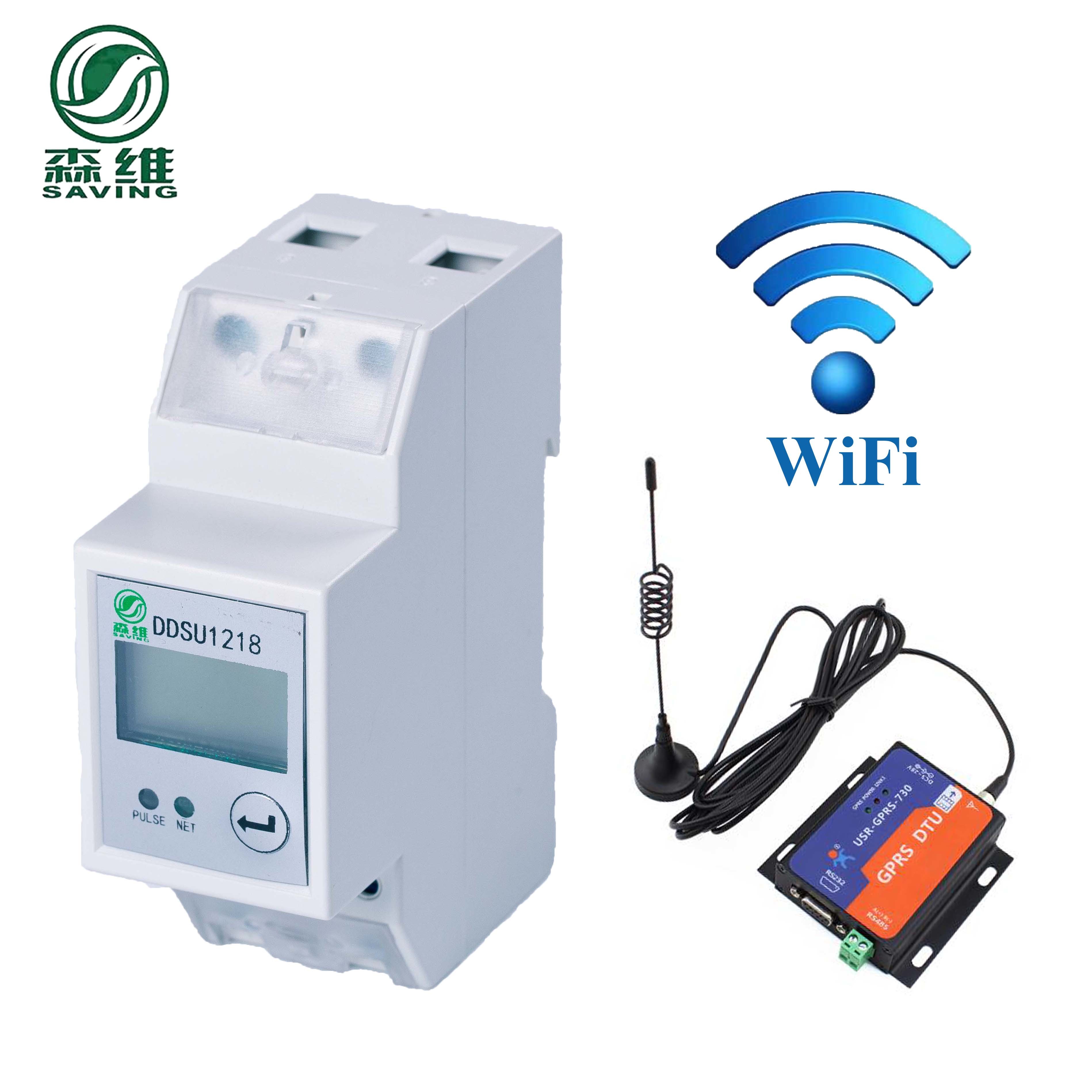 15mm Smart Prepaid Energy Meter Din Rail Pre Pay Electricity Meter For ...