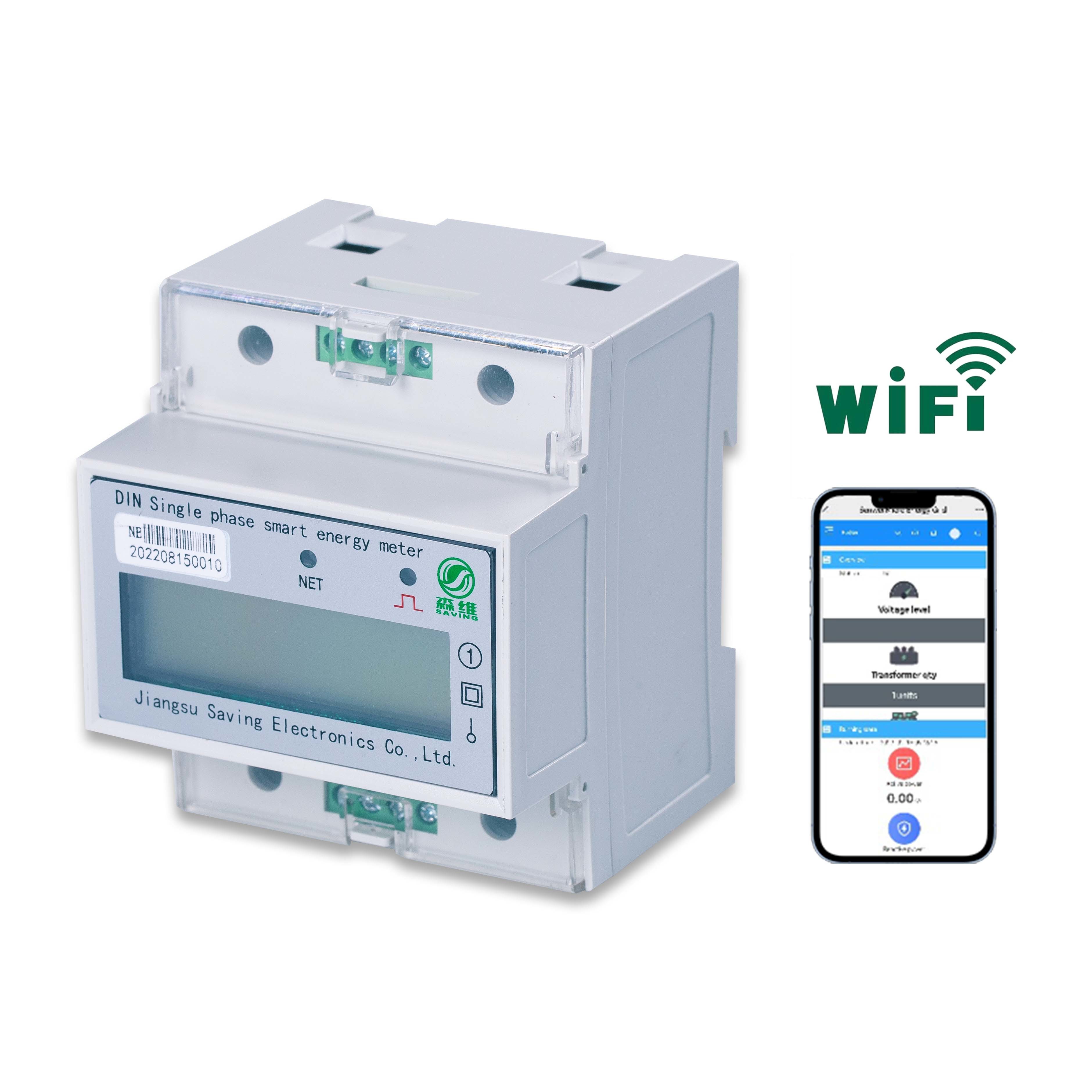 4G 50Hz Din Rail Power Meter Iot Power Kwh Energy Meter