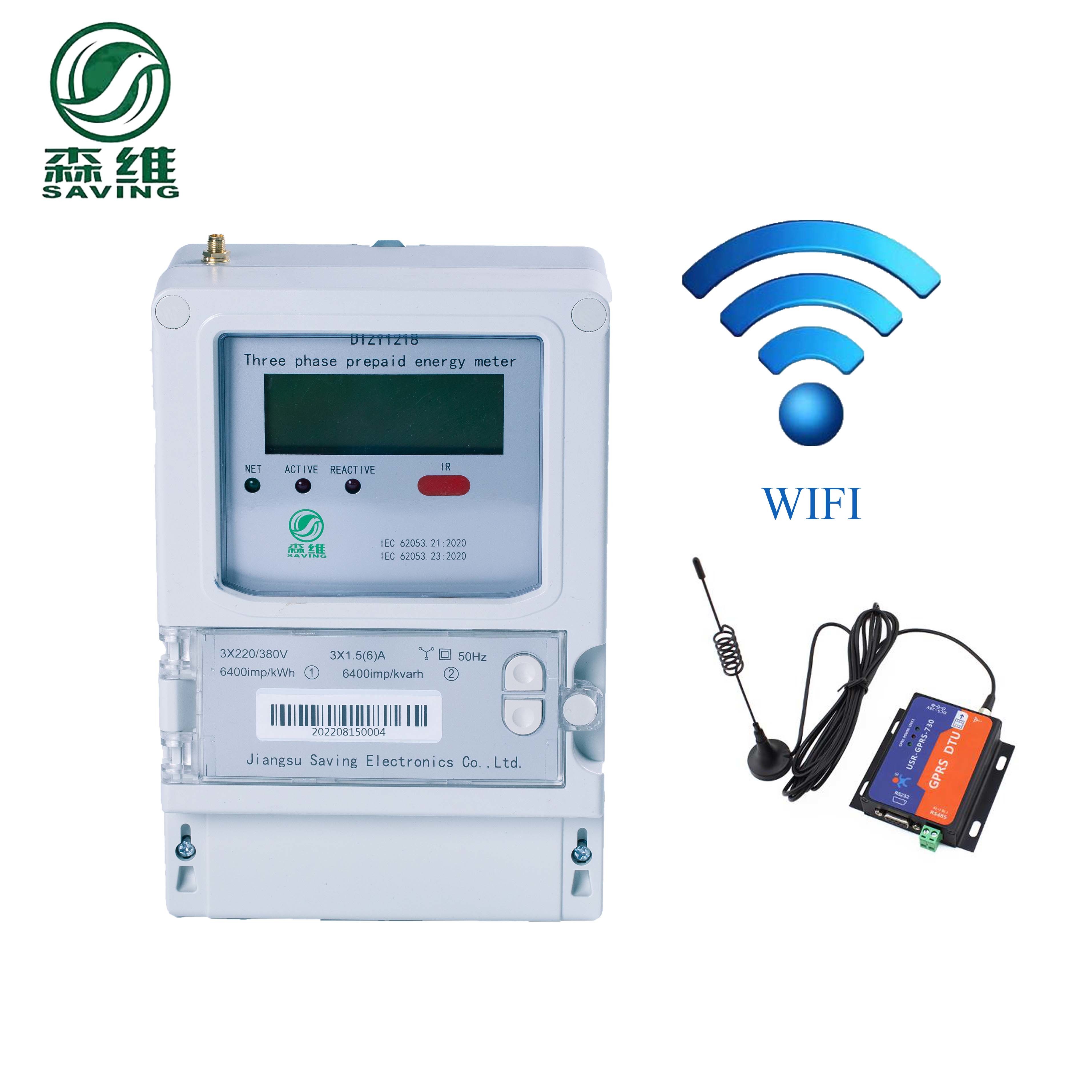 220v 380v Three Phase Prepaid Energy Meter Impact Meter Prepaid Electricity