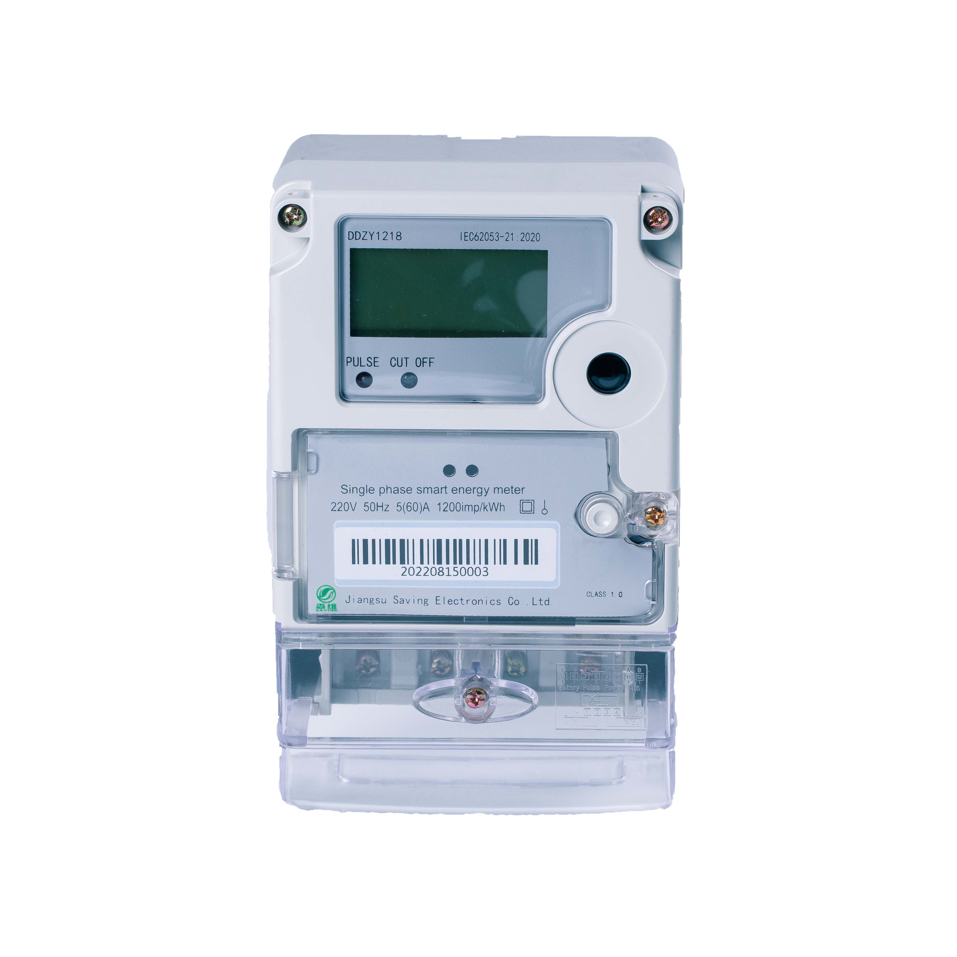 Electric Token Meter Small Size IP55 Protection Level and RS485 ...