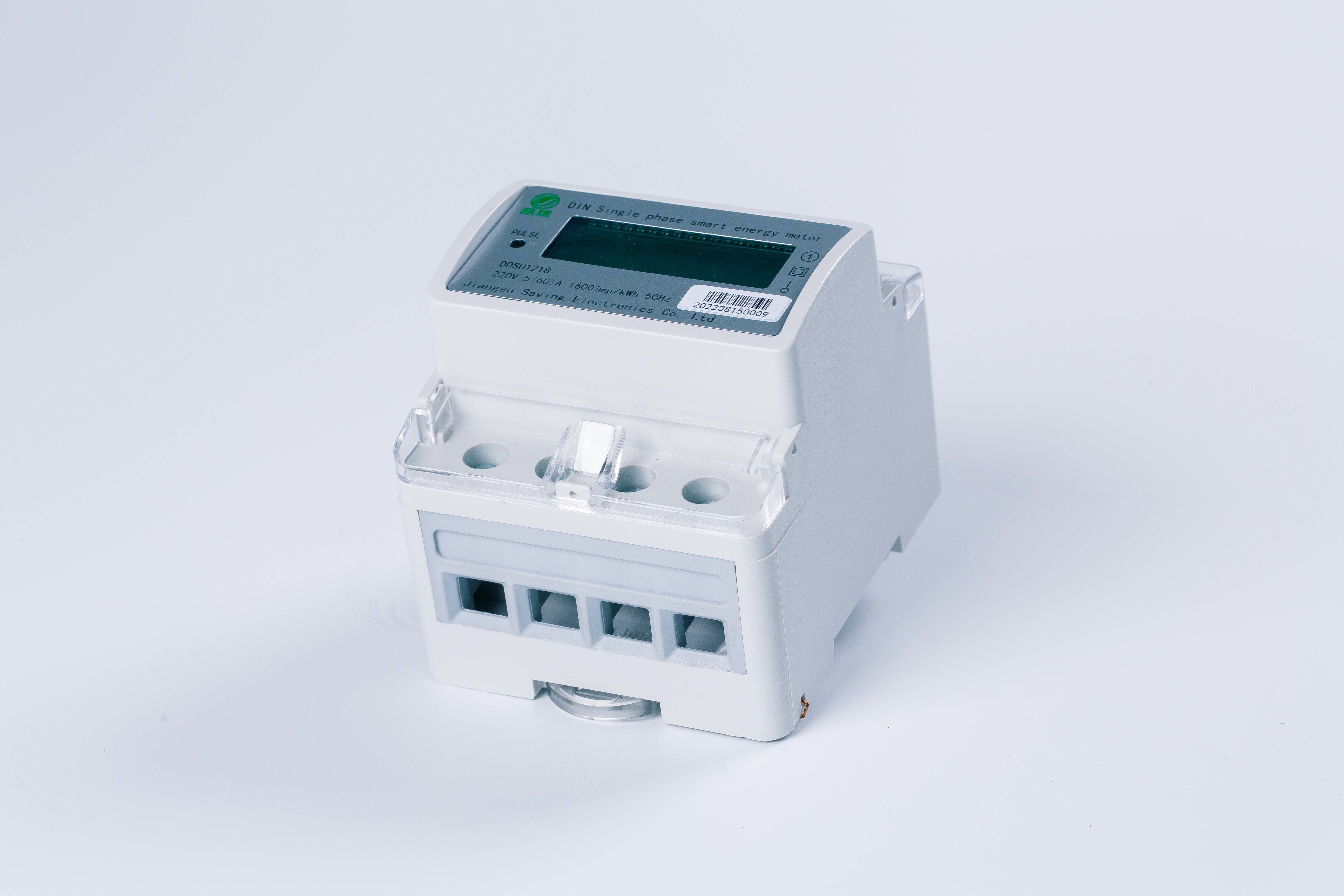 220V 60A Single Phase Prepaid Energy Meter DIN Rail Smart Meter Remote ...