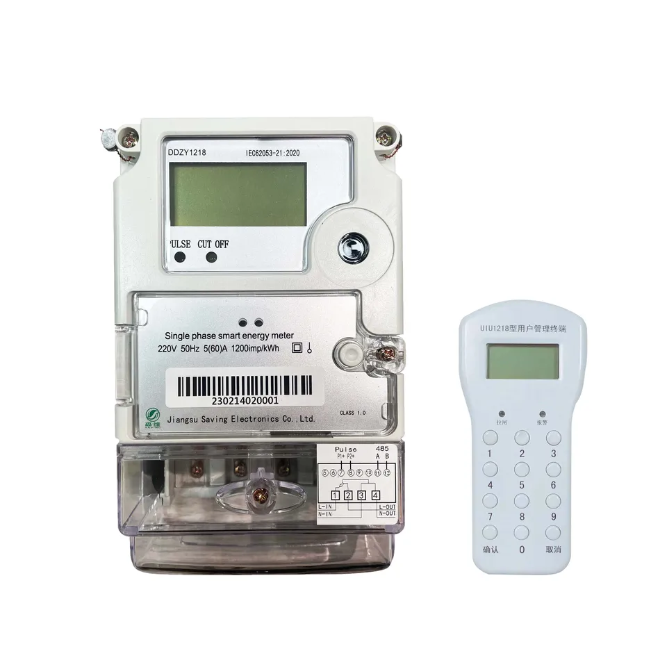 RS485 Modbus GSM Communication Prepaid Meter with Keypad and Black LCD ...