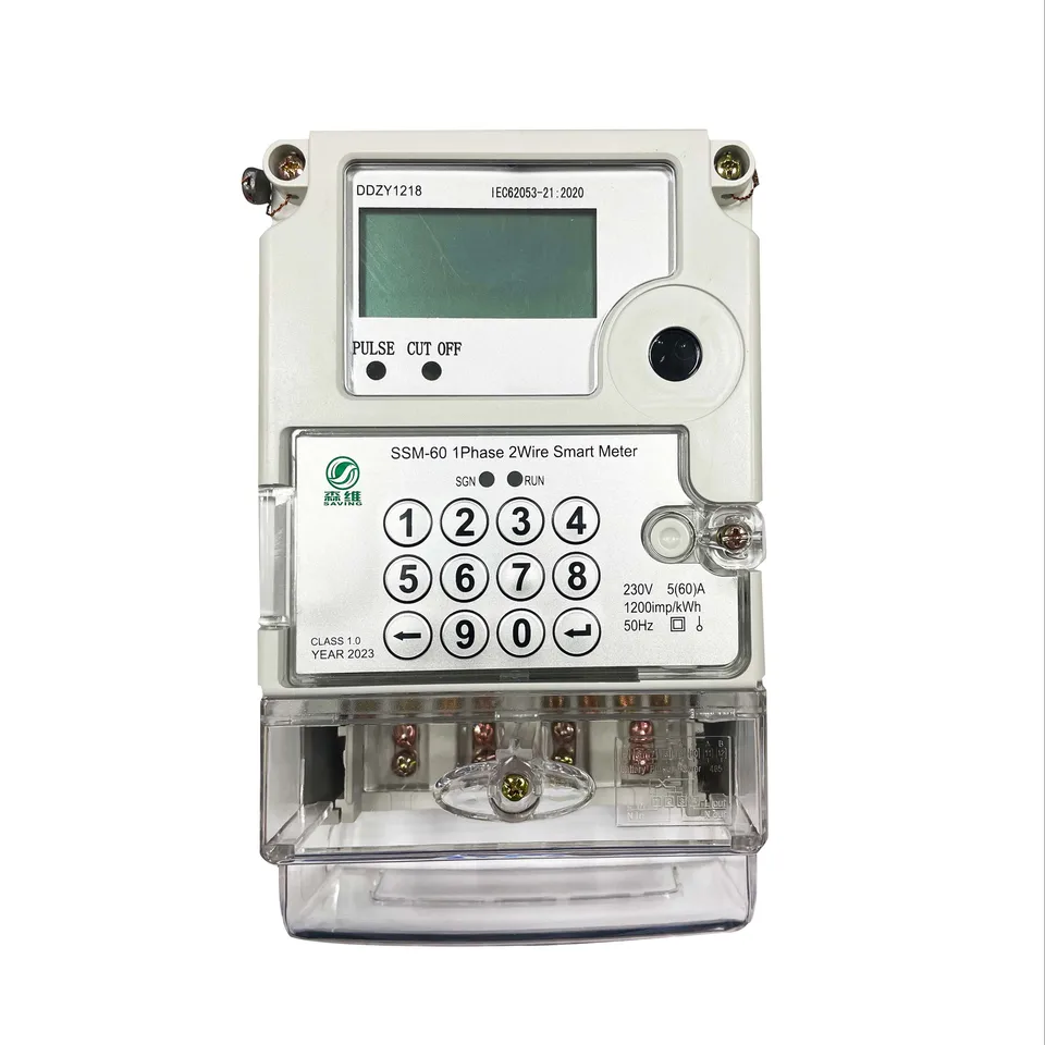 50W Modbus R485 Interface LCD sts keypad prepaid energy meter token ...