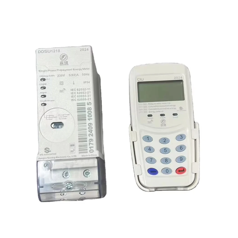 RS485 Communication Single Phase Prepaid Energy Meter 0-999999 ...