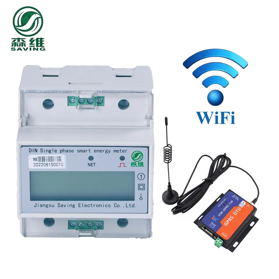 AC/DC Power Supply Smart Prepaid Energy Meter with 50Hz Frequency and ...