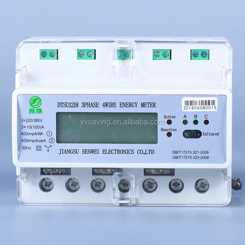 25-55 Degree Prepaid Electronic Energy Meter with Frequency Range 50 ...