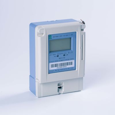 Blue Single Phase Prepaid Energy Meter IC Card Local Control Smart ...