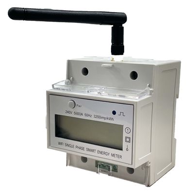 Dc RS485 Prepaid Electronic Energy Meter Double Circuit Lcd Display