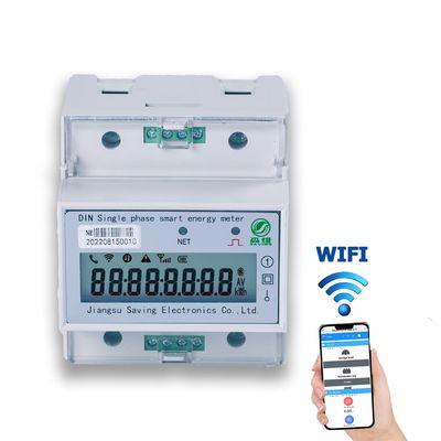 Wireless Single Phase Digital Electric Meter NB Wifi Smart Meter Multi ...