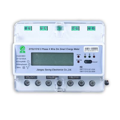 GPRS GSM Three Phase Prepaid Energy Meter Multi Tariff Meter 220V RS485